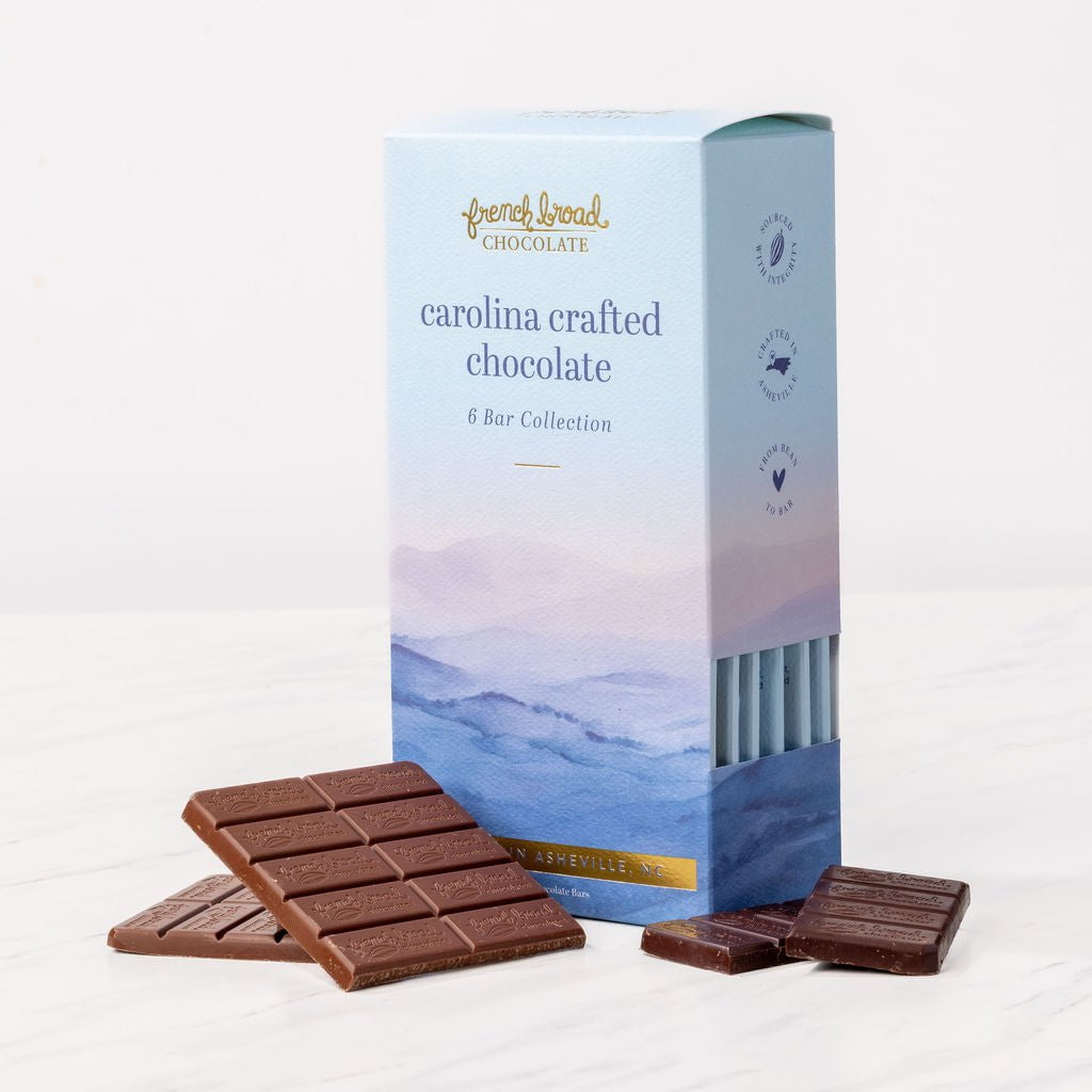 Carolina Crafted Chocolate 6 Bar Collection – French Broad Chocolate