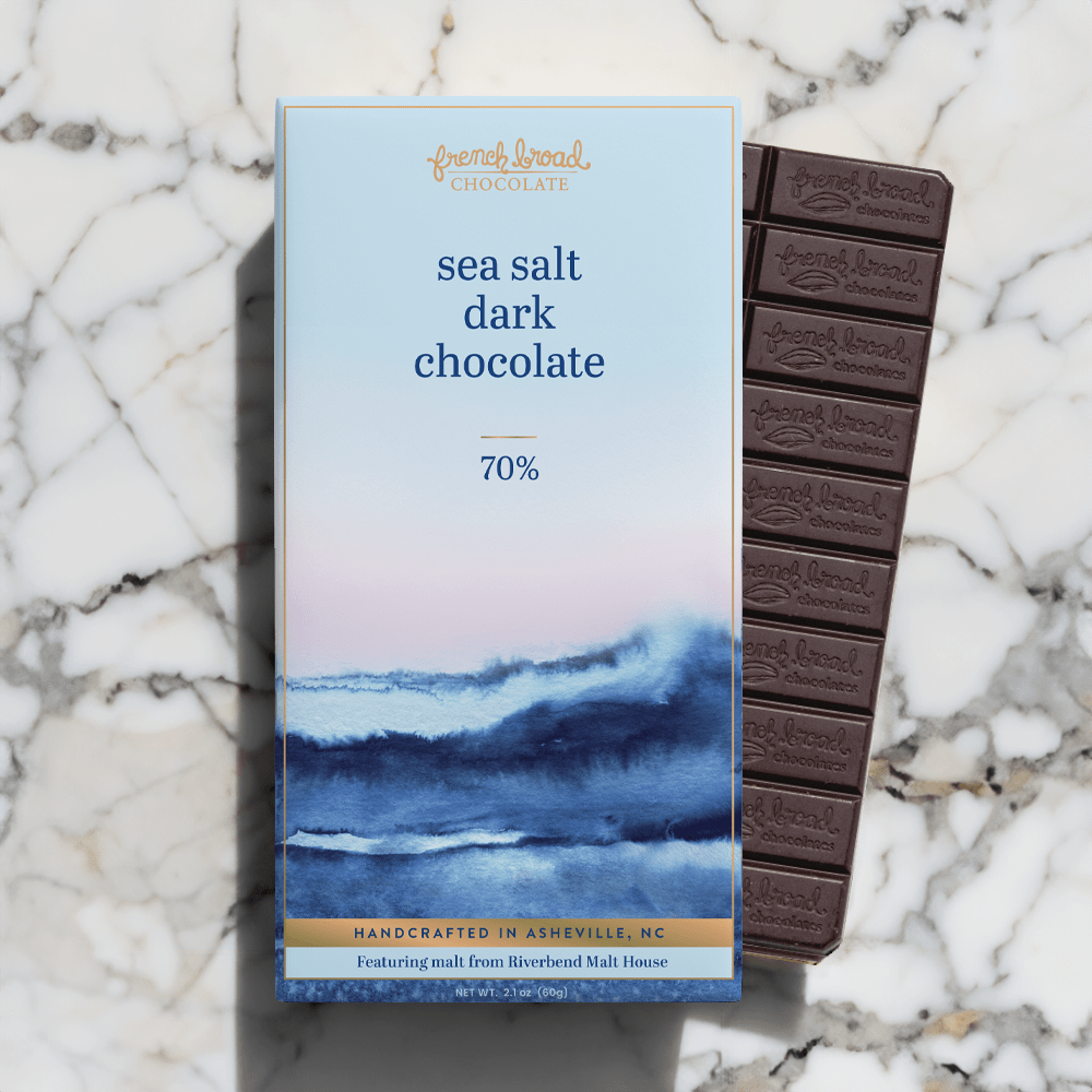 Sea Salt Dark Chocolate 70% – French Broad Chocolates